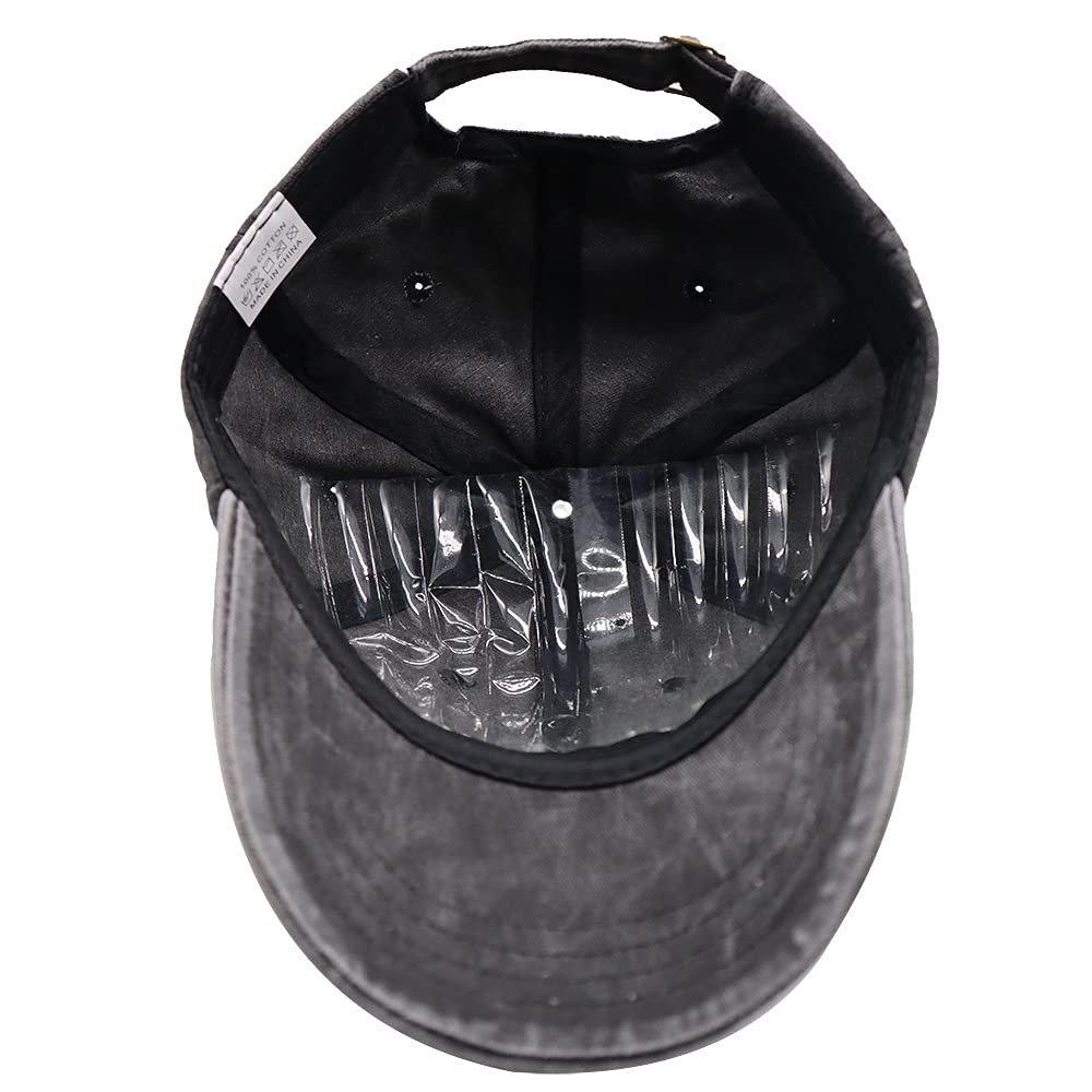 OASCUVER Lake Hair Don't Care Hat, Distressed Cotton Adjustable Lake Life Baseball Cap for Men Women