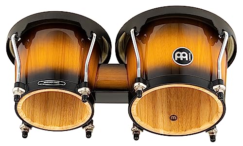 Meinl Percussion Bongos Hand Drum Set 6.75" and 8" with Hardwood Shells and Tuning Key β NOT Made in China β Headliner Series, 2-Year Warranty, Vintage Sunburst (HB100VSB)
