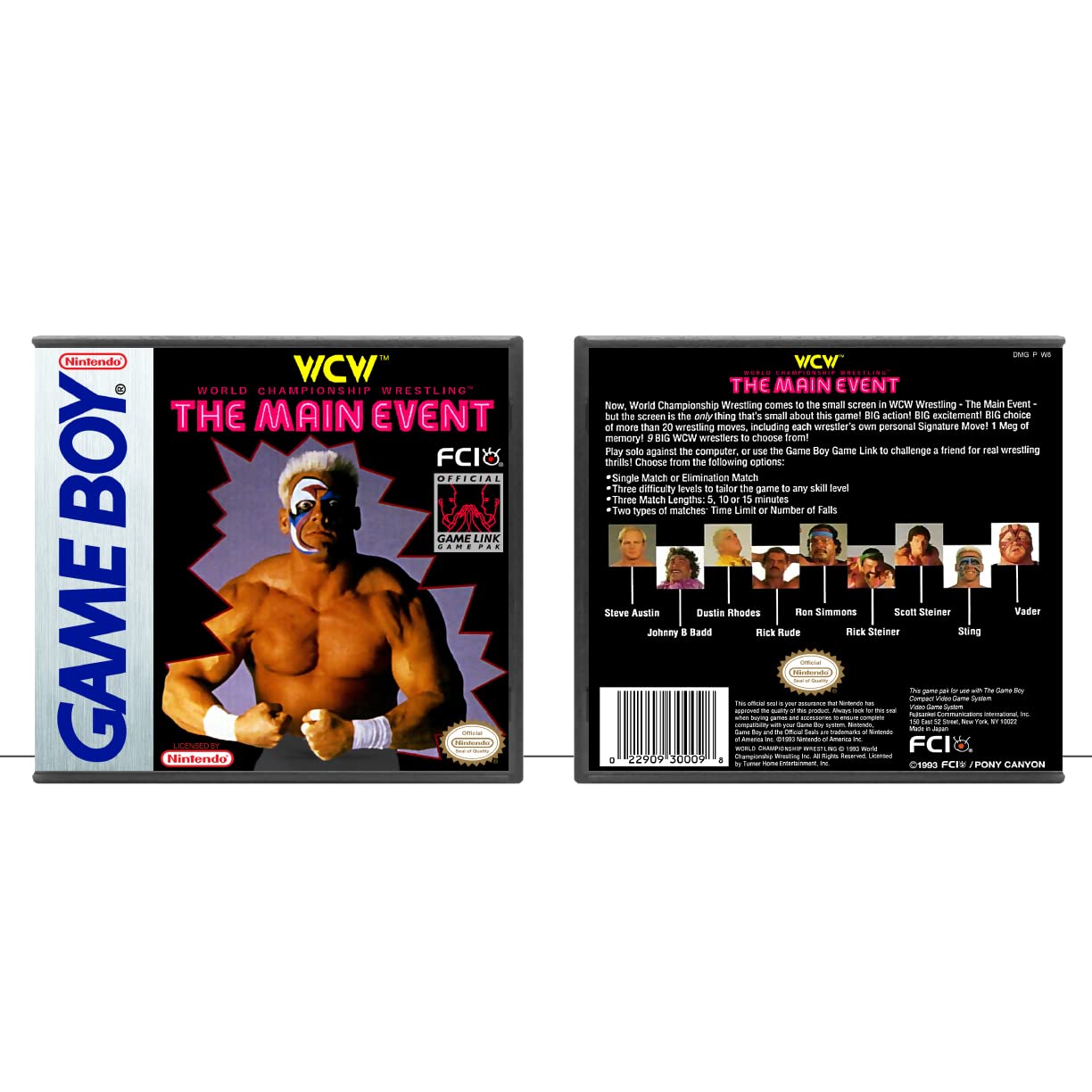 WCW: The Main Event | (GB) Game Boy - Game Case Only - No Game
