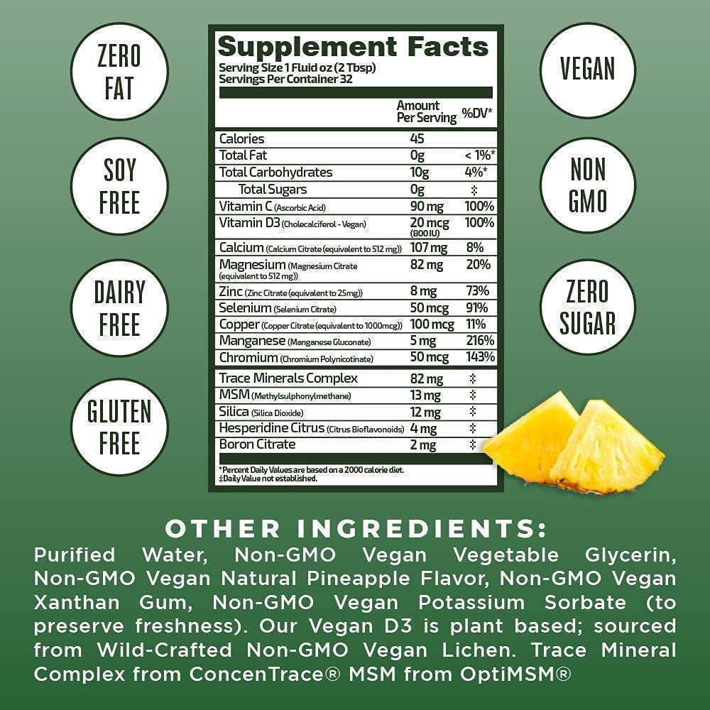 Morning Multivitamin Raspberry & Nighttime Multimineral Pineapple Bundle by MaryRuth's | Vegan Vitamin A, B, C, D3, E & Amino Acids | Vitamins for Immune Support, Digestion, Focus & Energy | Magnesium