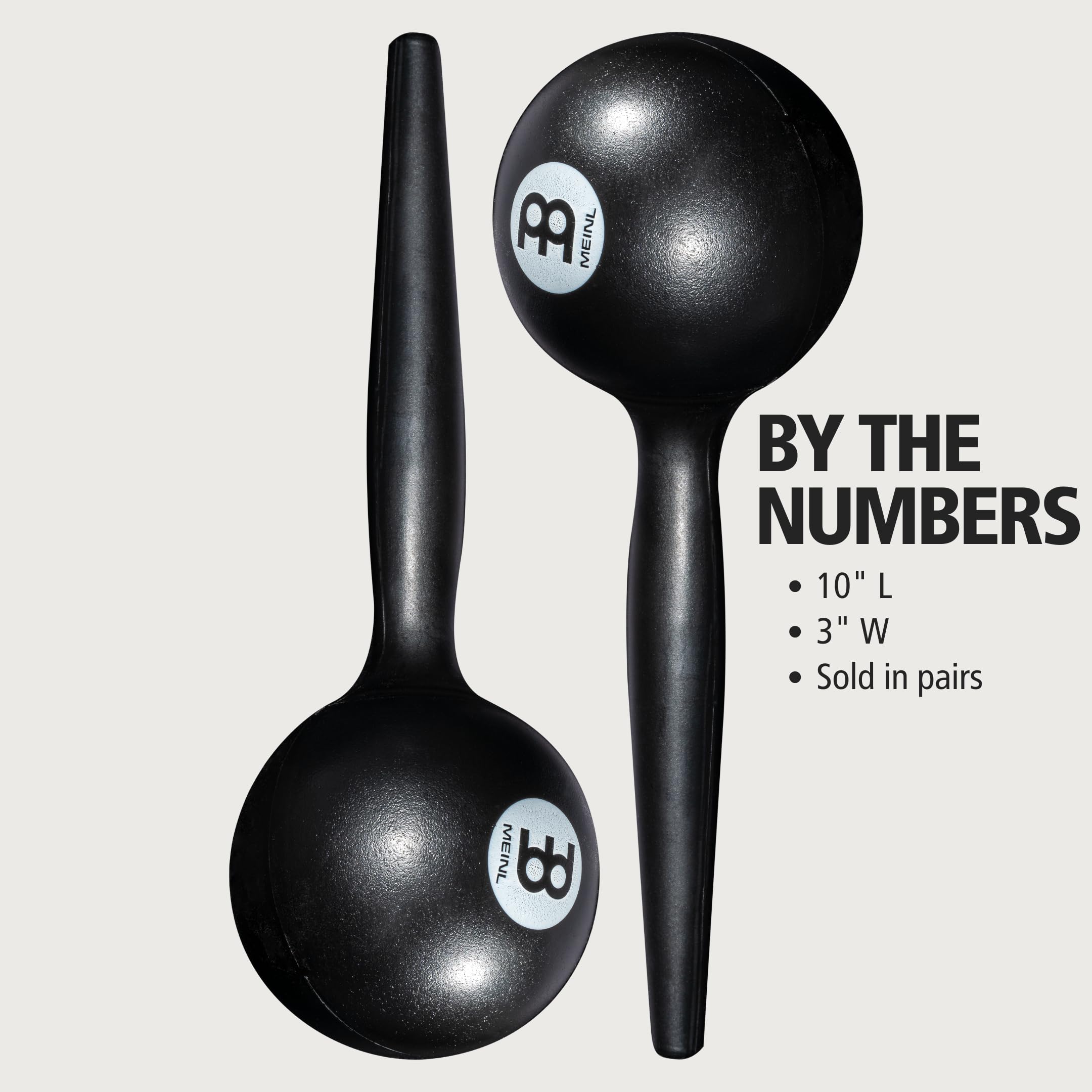 Meinl Percussion PM3BK Plastic Maracas, Black