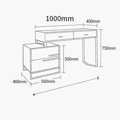WYKDD Nordic Vanity Dressing Table Home Dressers Bedroom Furniture Moveable Bedside Table with Wooden Dressing Table Cabinet (Color : D)