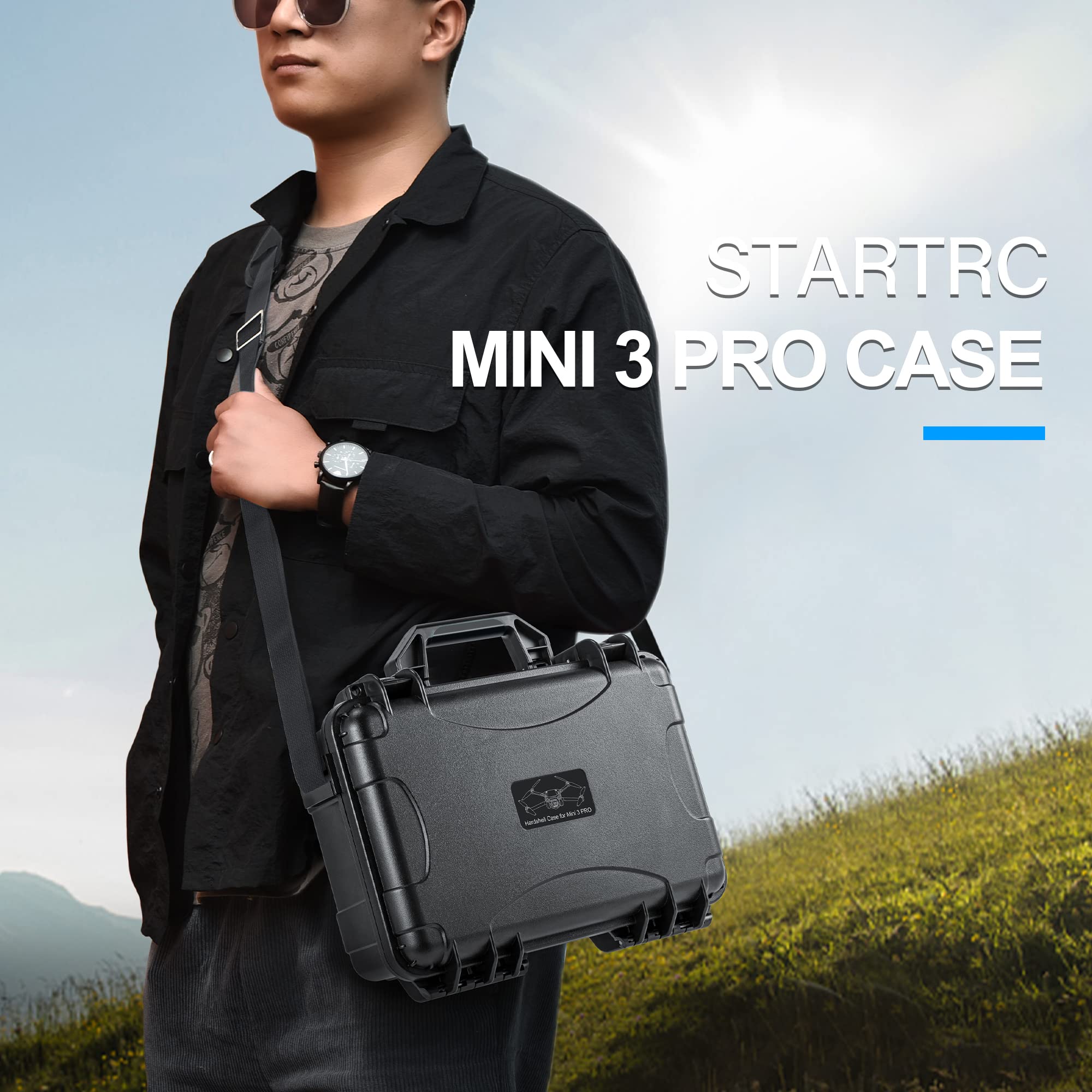 STARTRC Mini 3 Pro Case Waterproof Hard Carrying Case for DJI Mini 3 Pro Accessories (Mini 3 Pro & RC-N1 Controller)