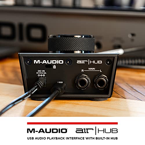 M-Audio AIR|HUB - USB Audio Interface with 3 Port Hub and Recording Software from MPC Beats Included