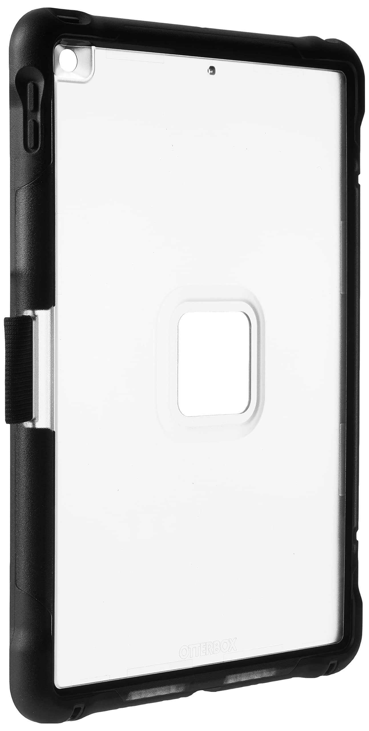 OtterBox UnlimitEd SERIES Case with Kickstand & Hand Strap + Screen Protector for iPad 7th, 8th & 9th Gen (10.2" Display - 2019, 2020 & 2021 version) - Non-retail/Ships in Polybag - Clear/Red