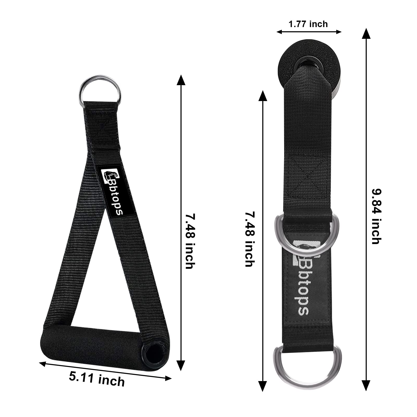 Premium Exercise Pull Handle Resistance Bands with Door Anchor,Resistance Band Handles for Cable Machine,Replacement Fitness Equipment for Pilates, Yoga, Strength Trainer, Home Gym Working Out Handle