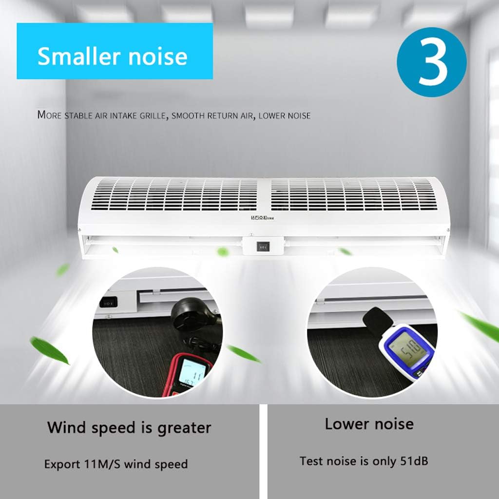 Lxn White Super Thin Alloy Case Commercial/Home Indoor 2 Speeds Single Cold with Button Switch, Powerful, Quiet, Small Body, Light Weight