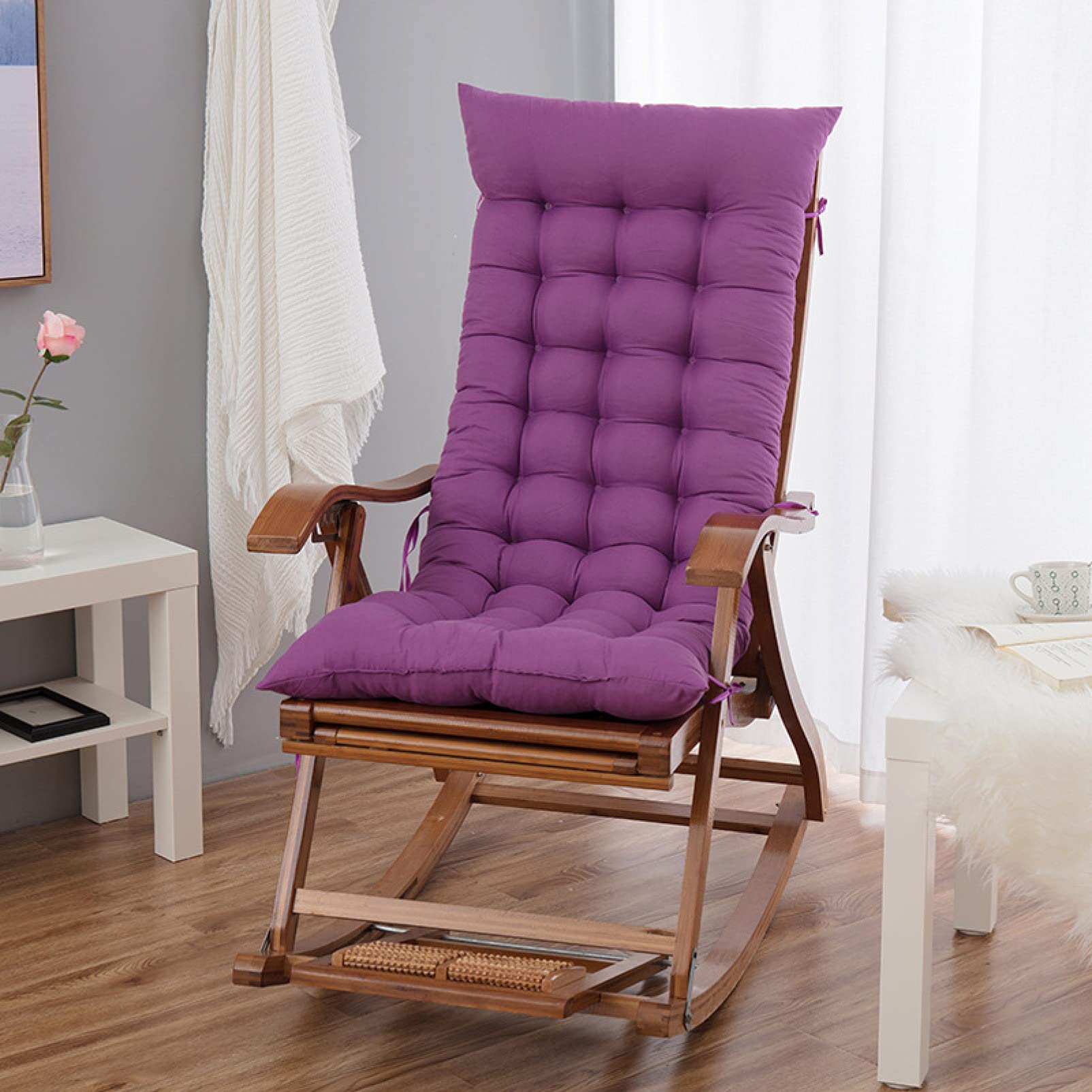 PTONUIC Soft Long Chair Cushion Thicken Rocking Chair Cushion Tatami Pad Recliner Beach Chair Sofa Cushion Floor Mat