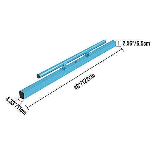 VEVOR Combo Concrete Screed, 48" Aluminum Screed Board, Concrete Screed Tool with Built-in Leveling Vial, Lightweight Concrete Screed Board with Comfortable Handle and Plastic Shovel for Construction