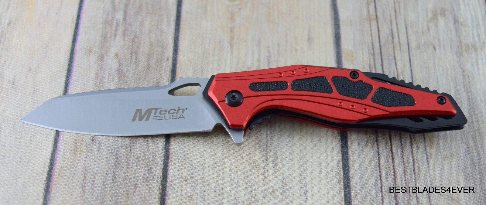 Mtech Tactical Stainless Steel Open Folding Pocket Knife With Clip - 7.75 Inch Outdoor Survival Hunting Knife for Camping by Survival Steel