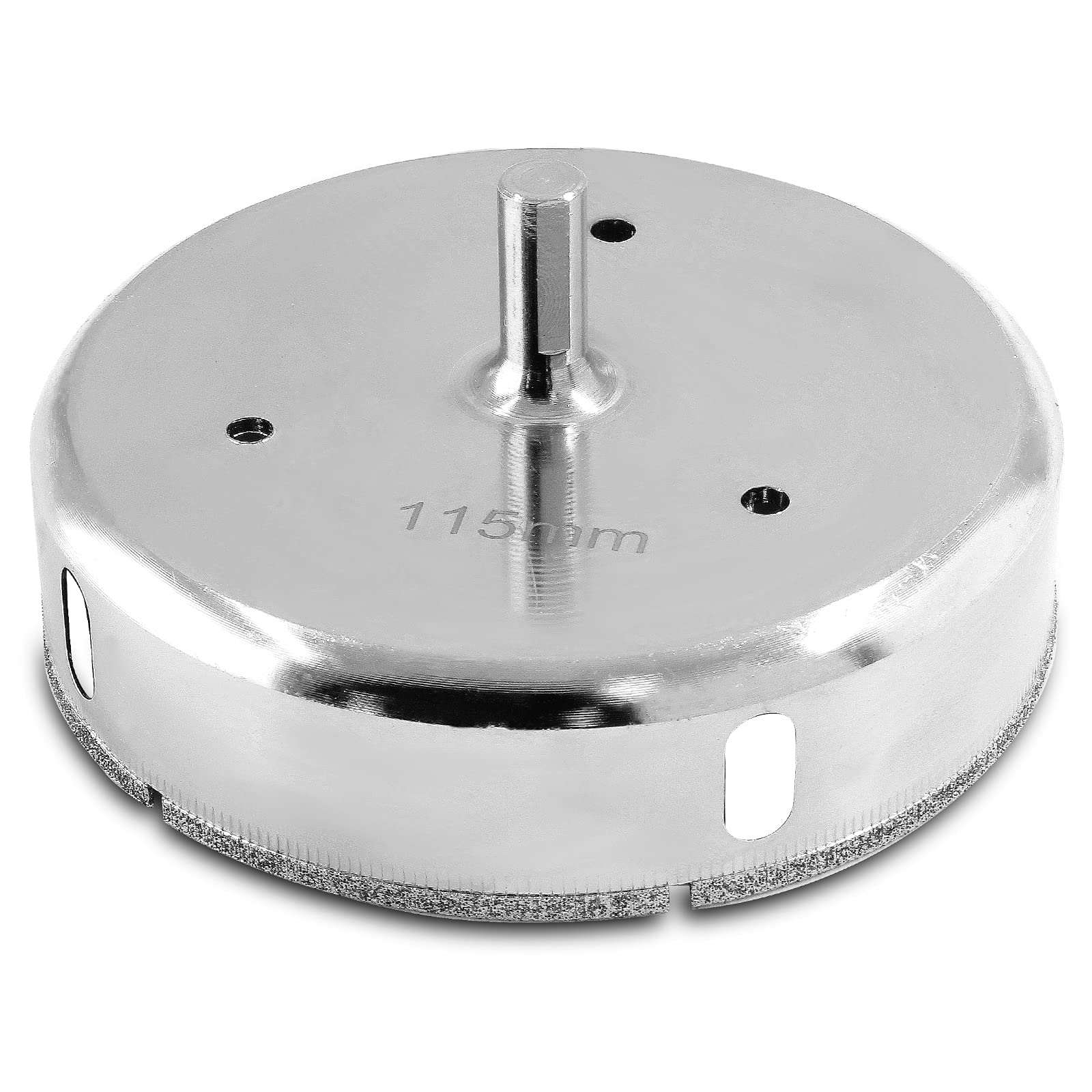 Luomorgo 115mm/4 1/2 inch Diamond Hole Saw, 1.1 inch Cutting depth Diamond Diamond Drill Bits for Glass Ceramic Marble Porcelain Tile Granite Quartz Gemstone
