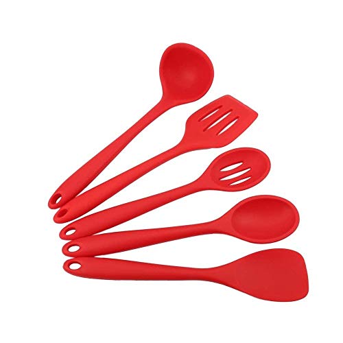 LMMDP Non-stick Cookware Cooking Tool Spatula La Dle Egg Shovel Spoon Soup Kitchen Utensils Set Silicone Kitchenware