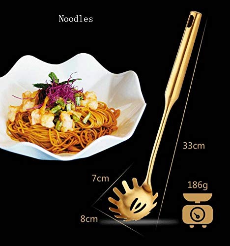 LMMDP Stainless Steel Cooking Shovels Ladle Spoon Colander Filter tools Kitchen Utensils Set Home Restaurant Accessories