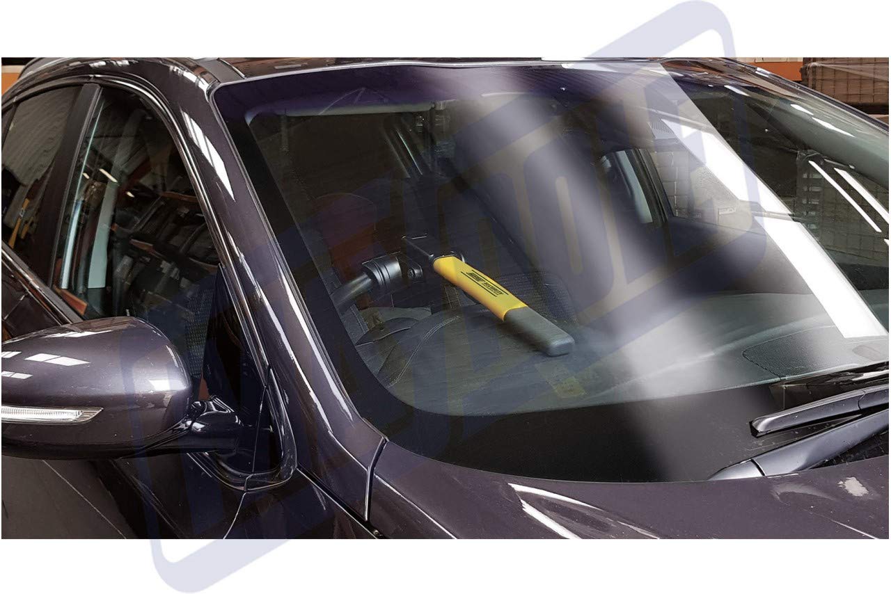 Maypole Over Dashboard Steering Wheel Lock Universal Antitheft Locking Device Cars Vans, Yellow/Black