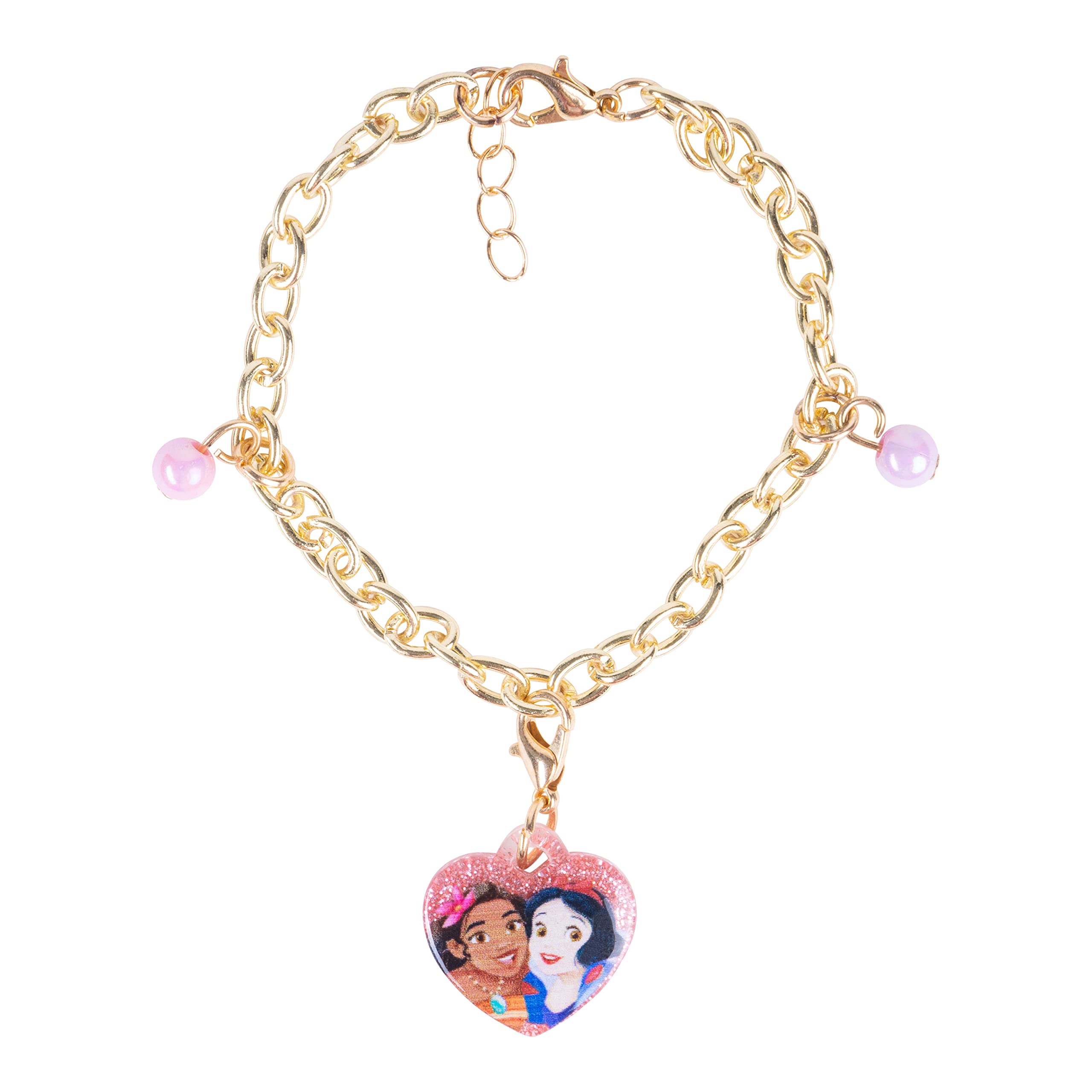 LUV HER Disney Princess Add A Charm Box Set with 1 charm bracelet & 5 interchangeable charms - Ages 3+