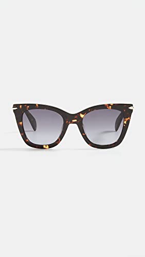 rag & bone Women's Narrow Sunglasses, Grey Shaded, One Size