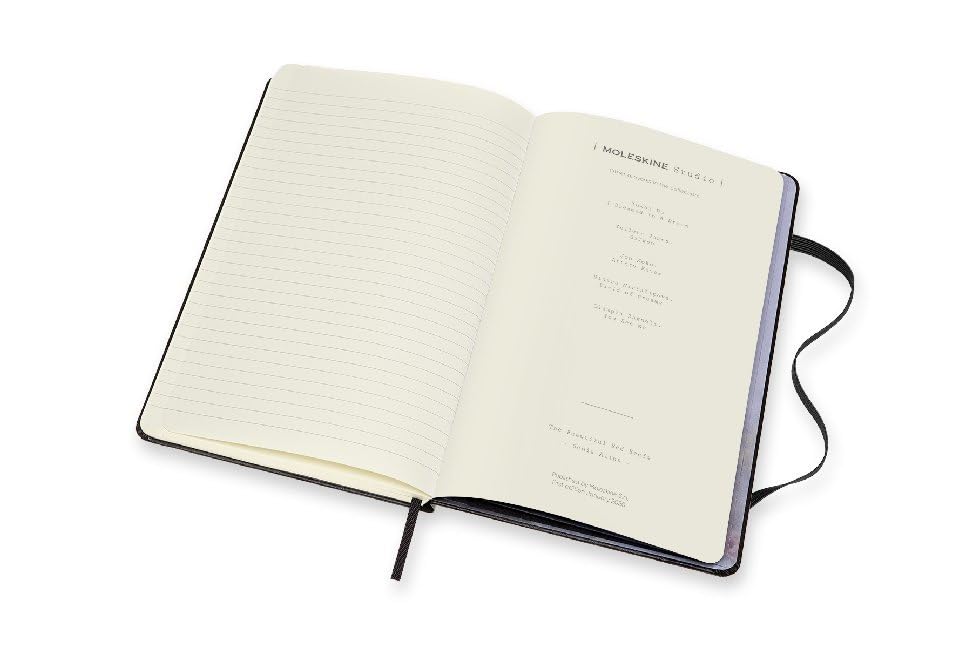 Moleskine Limited Edition Studio Collection Notebook, Hard Cover, Large (5" x 8.25"), Ruled/Lined, Sonia Alins, 240 Pages
