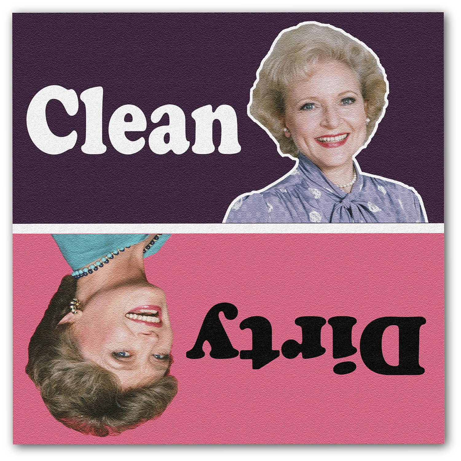 The Golden Girls Dishwasher Magnet, Clean Dirty Magnet Sign Indicator, Trendy Universal Kitchen Dish Washer Refrigerator Magnet, Super Strong Magnet (Golden Girls)