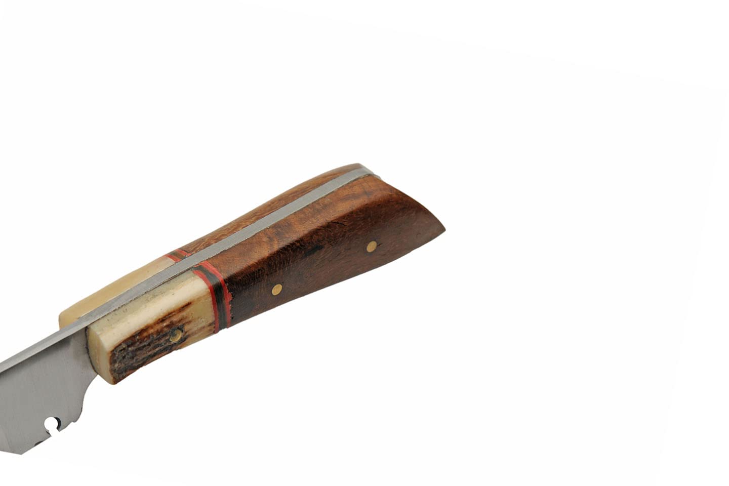 Little Stag Bone/Wood Handle 5.75″ Stainless Steel Hunting Knife