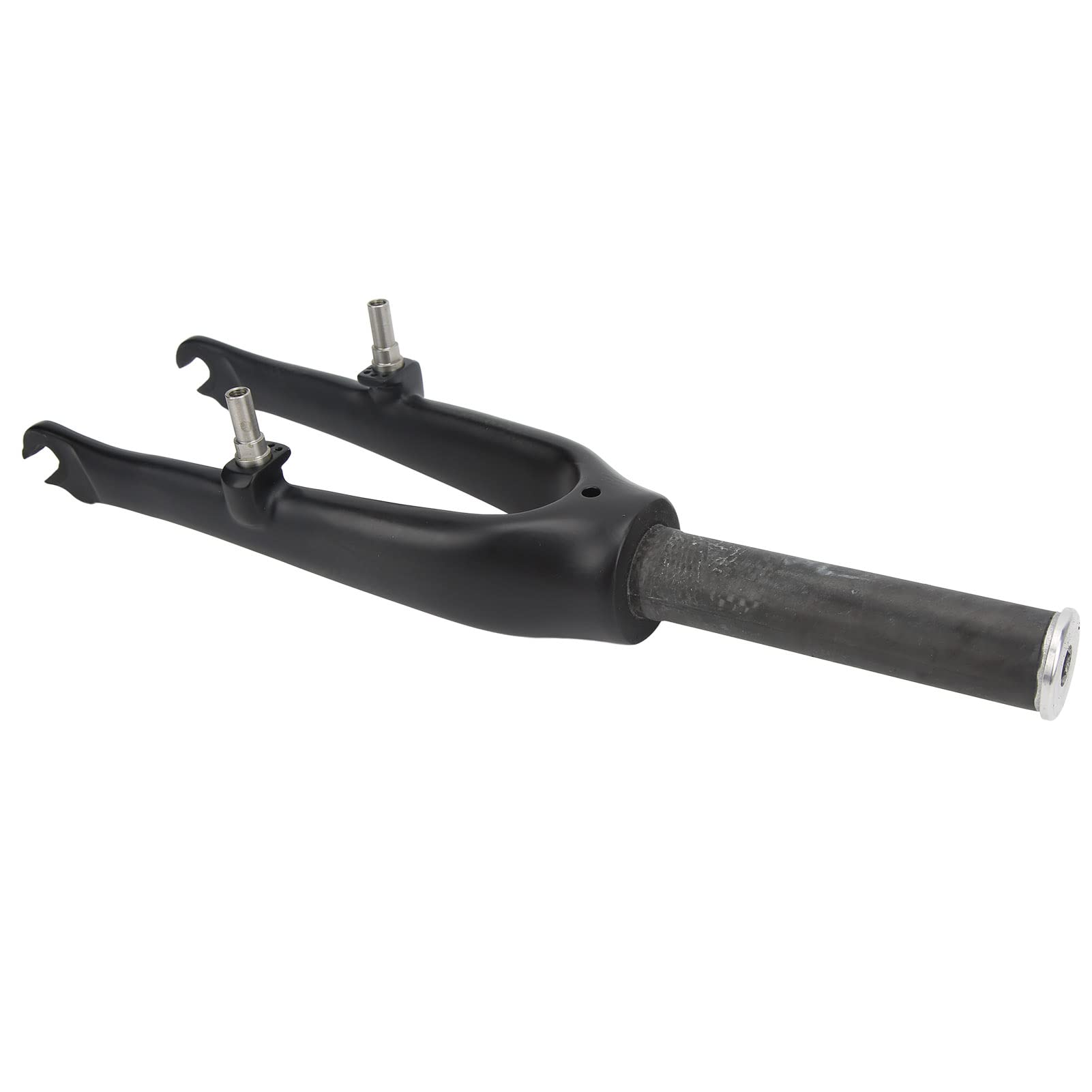 Raguso Carbon Fiber Bike Fork, High Toughness Road Bike Fork Stable Light Weight for 28.6mm Folding Bikes