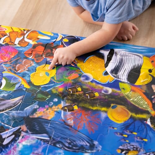 Melissa & Doug Underwater Ocean Floor Puzzle (48 pcs, 2 x 3 feet) - FSC Certified