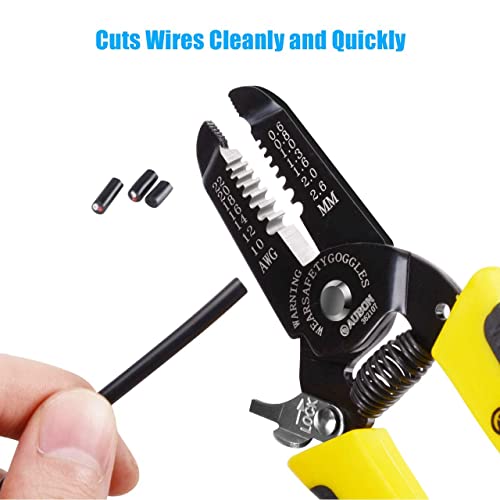 ZUZUAN 2-Pack 10-22 AWG Wire Stripper, Wire Cutter, Gauge Stripper, Wire Stripping Tool and Multifunctional Hand Tool,Professional Handle Design And Refined Craftsmanship.