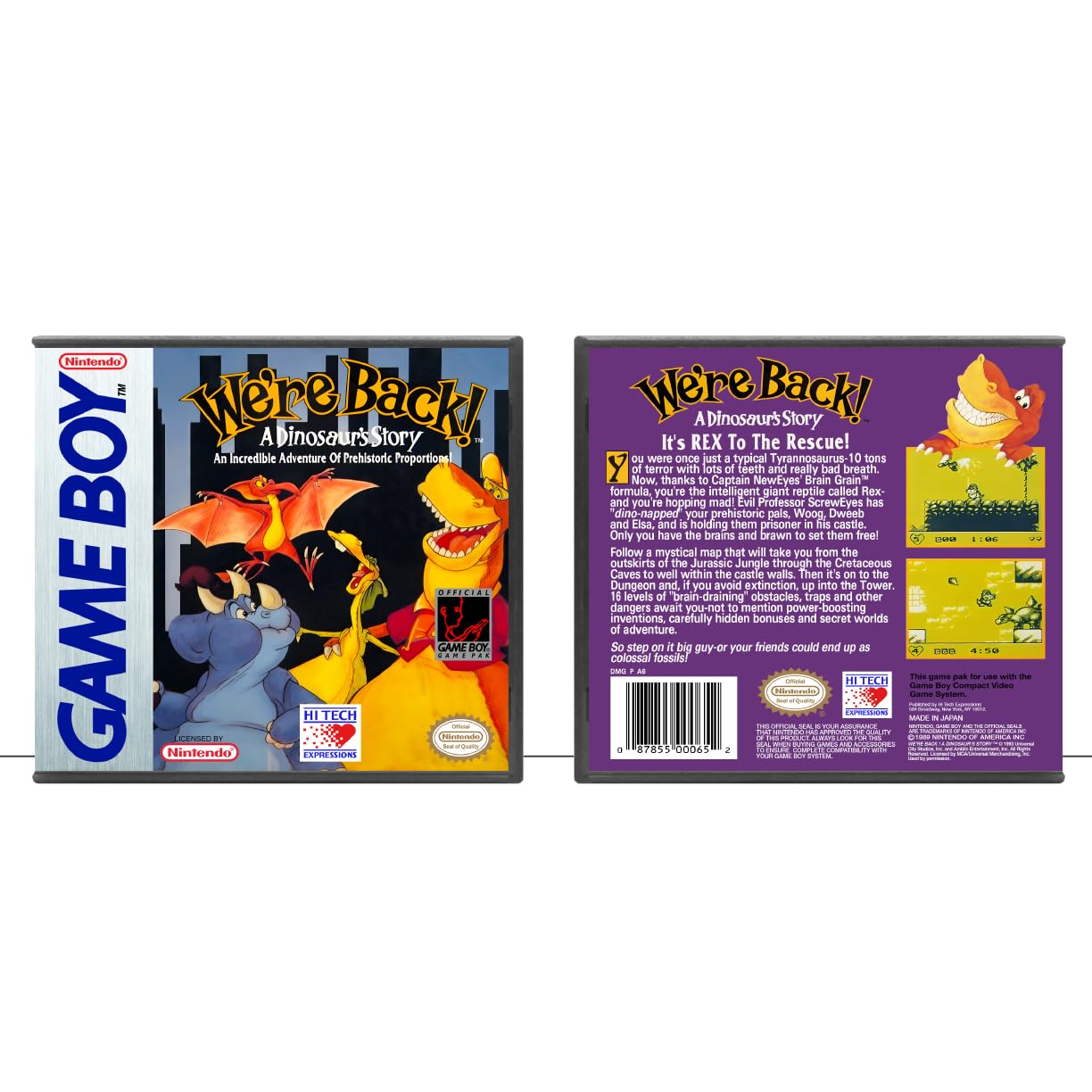 We're Back!: A Dinosaur's Story | (GB) Game Boy - Game Case Only - No Game