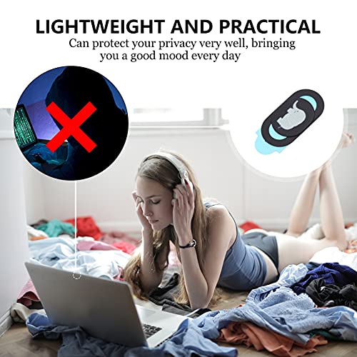 SOLUSTRE Computer Camera 2 pcs with Blocking Adhesive and Compatible Desktop Smartphone Privacy Your Phone Cover Web Laptop for Blocker Lid Cute Webcam Pattern Tablet Camera Slide Computers Laptops