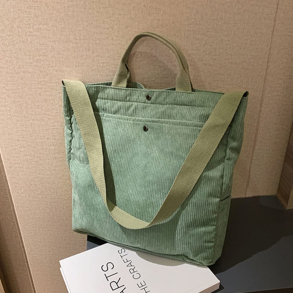 TFIIEXFL Large Capacity Shopping Canvas Tote Casual Simple Bag Handbag Shoulder Bag