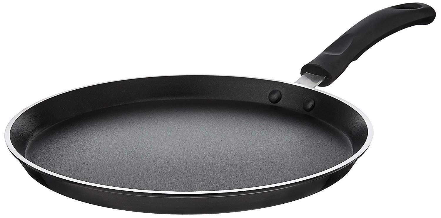 Shradha Trading Non-Stick Dosa Pan, 290mm, Black, Aluminium