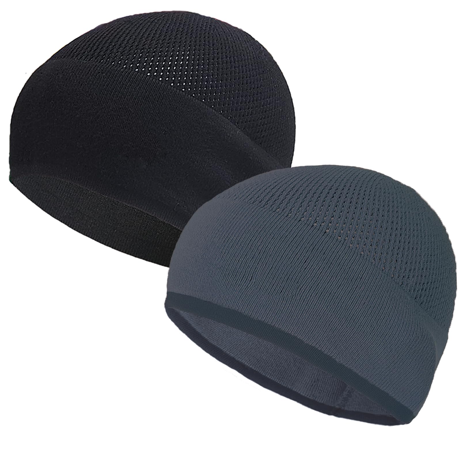 Skull Caps for Men Motorcycle, Soft Black Skull Cap Helmet Liner Mens Womens Beanie Hat Workout Outdoor Camping (Black)…