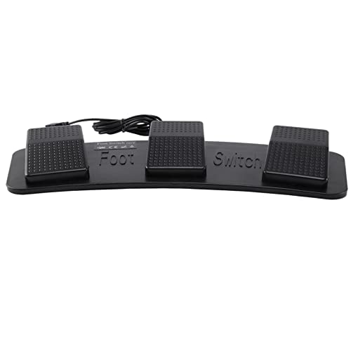 Tuccbay Fs3-P USB Triple Foot Switch Pedal Control Keyboard Mouse 3 Pedals Simulate Any Key On Keyboard Combination Key Hid