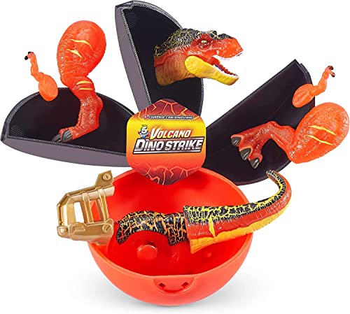 Zuru 5 Surprise Volcano Dino Strike Mystery Set - Surprise Mini Dinosaur Bundle with 2 Dinosaur Mystery Balls Plus Rex-Man Stickers and More | Dinosaur Toys for Kids