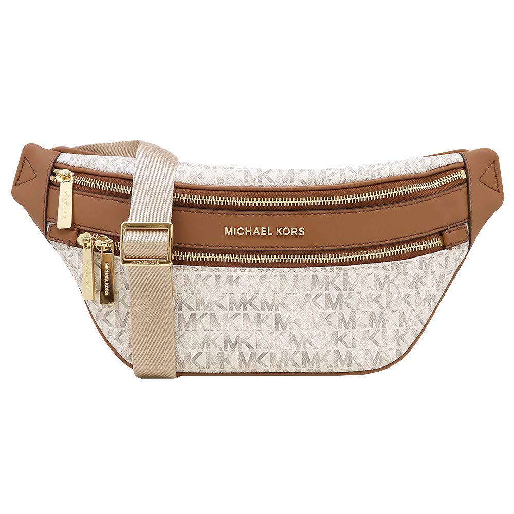Michael Kors Kenly Medium Crossbody Waist Pack Vanilla Signature