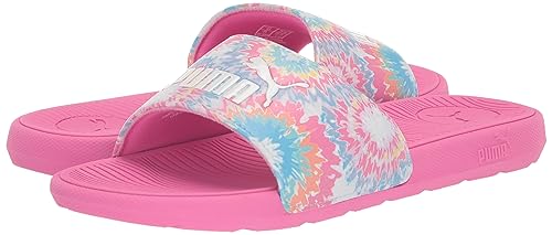 PUMA Women's COOL CAT 2.0 Slide Sandals, Phlox Pink-Puma White, 11