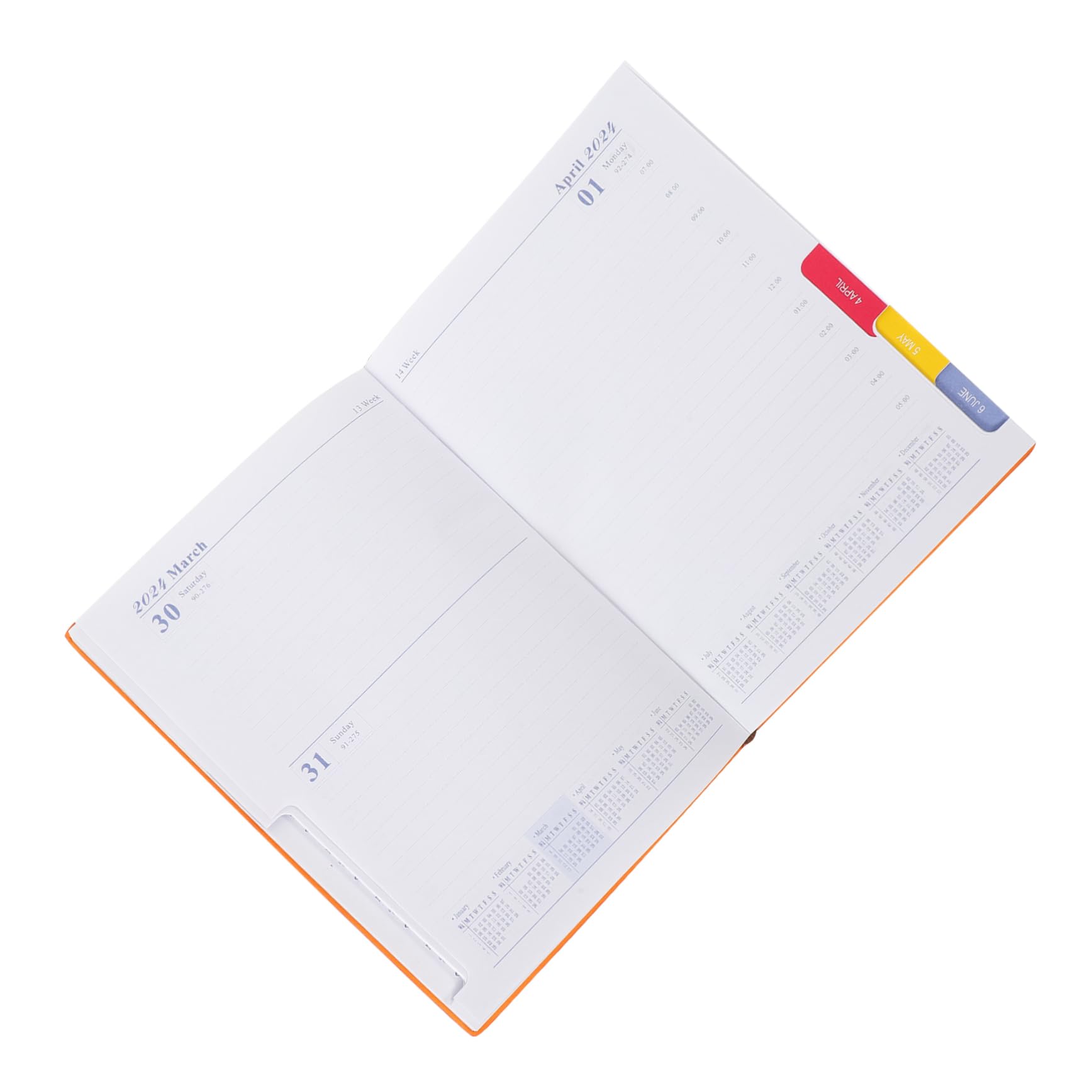 NUOBESTY Notebook Note Pad Notepad Calendar 23-24 Monthly Planner Daily Planner Teacher Planners and Lesson Planner Efficient Plan Pad School Planner Date Plan Pad A5 Soft Surface Schedules
