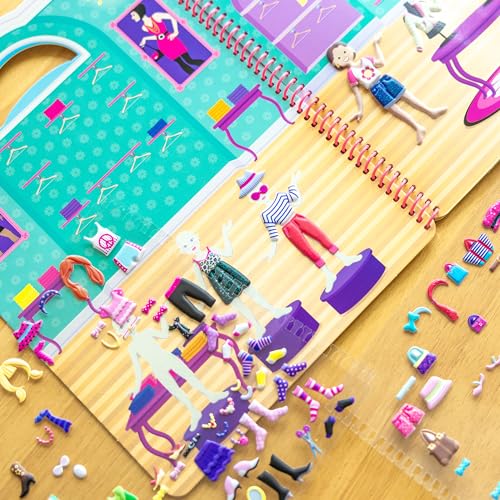 Melissa & Doug Puffy Sticker Activity Book: Day of Glamour - 196 Reusable Stickers - FSC Certified
