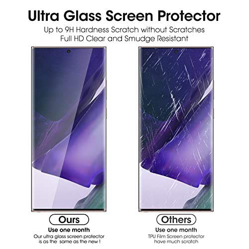 ZVELSIEM Auto Alignment 3D Curved for S22 Ultra Screen Protector Samsung Galaxy 5g,Samsung Galaxy S22 Ultra Tempered Glass,Fully Compatible with UltraSonic Fingerprint Scanner and S Pen, 3 Pack