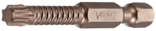 VEGA T25 TORX Impact Driver Bits. Impactech Professional Grade Impact Ready T-25 TORX 2" Bits. (Pack of 5) P150T25A-5
