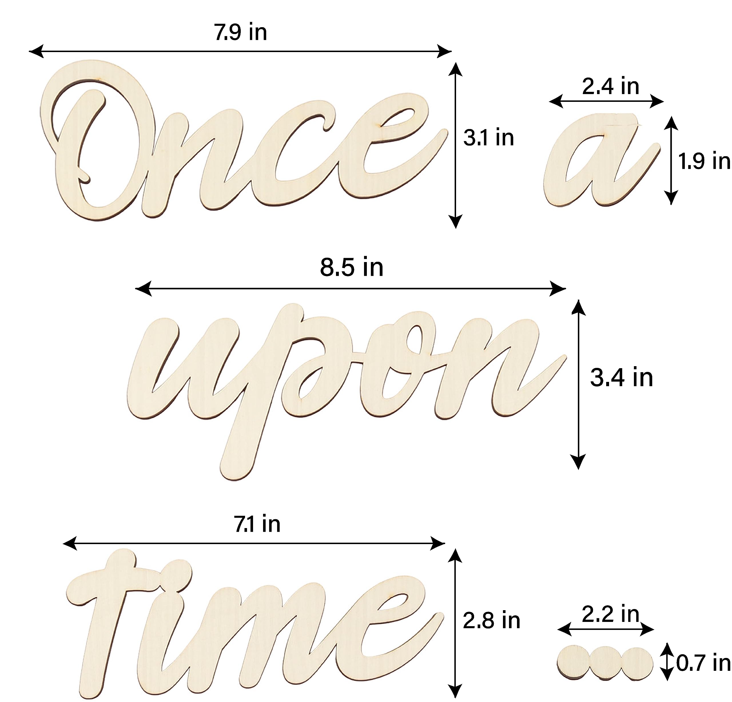 Once Upon a Time Sign Nursery Decor Once Upon a Time Wood Sign Wall Decor for Reading Corner Kids Room Family Bookshelf Home Décor Birthday Present DIY Decoration