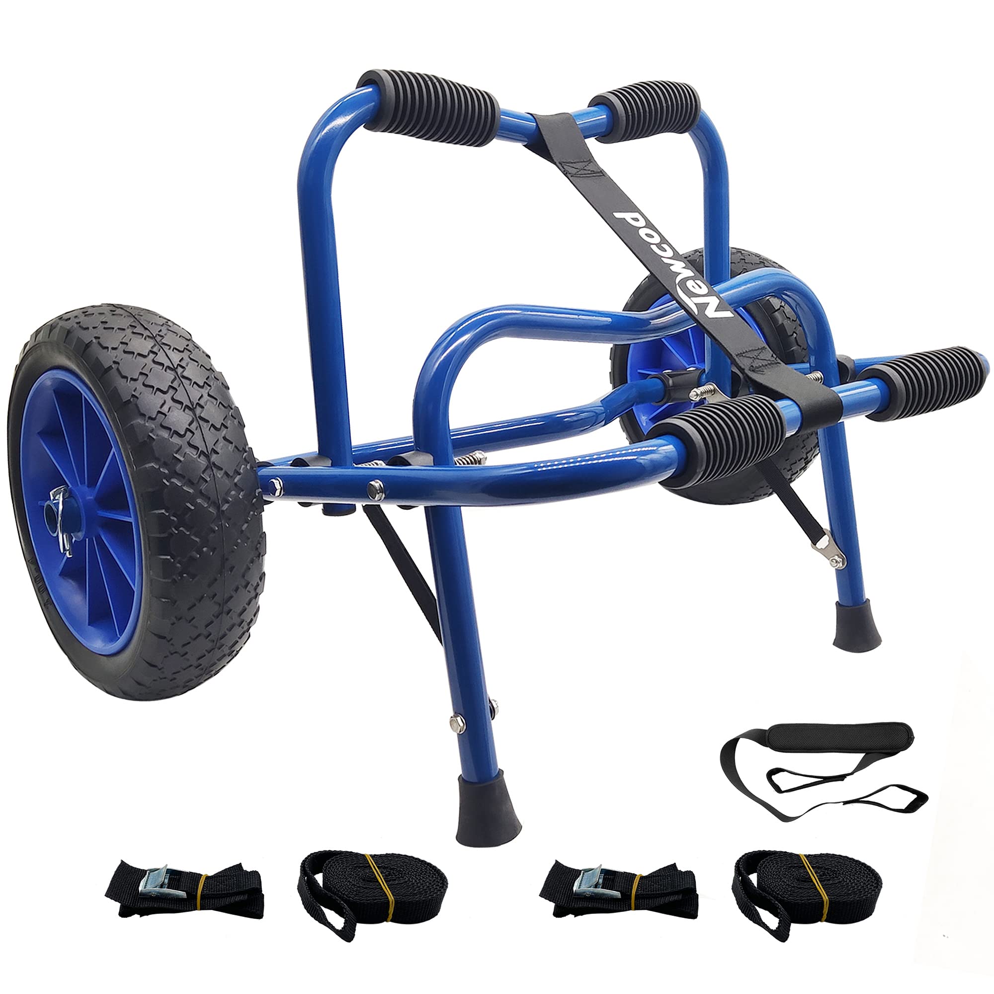 Newcod Kayak Cart, Kayak Dolly with 10" Airless Tire for Carrying Kayak Canoe SUP Paddle Board