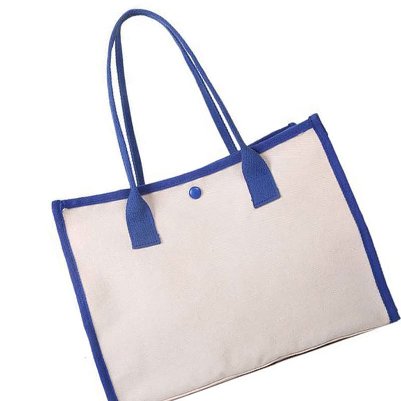 Thick Simple Casual Bag Shopping Bag Large Capacity Shoulder Bag Ladies Casual Canvas Shopping Tote Bag