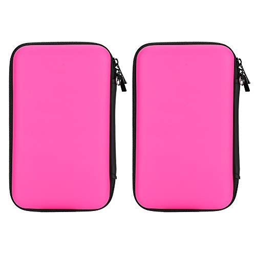 Shanrya Double‑Layer Nylon Compartments Versatility EVA Material Game Consoles Storage Bag Storage Bag for Home Office 3DS 3DS LL
