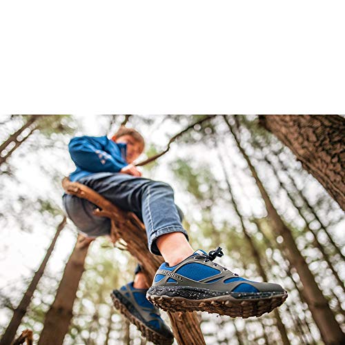Merrell Altalight Low Hiking Sneaker, Grey/Orange, 2.5 US Unisex Big Kid