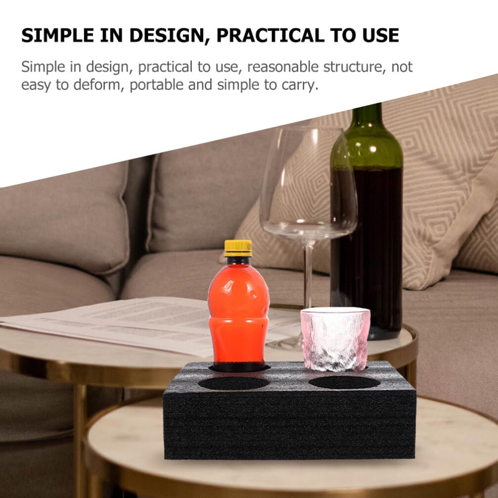Mobestech 2 Pcs Cup Holder Tray Cupholder Tray Foam Cup Holder Beverage Cup Holder Coffee Mug Holder Stand Disposable Trays Takeout Packing Tray Drink Holder Drinks Tray Cup Carrier