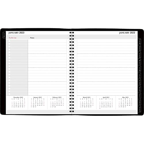Office Depot® Brand 13-Month Monthly Planner, 7" x 9", Black, January 2023 To January 2024, OD711100