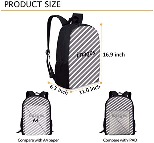 Mikec-rack School Rucksack Mik-ecra_ck College Bookbag Laptop Bag Backpack for College School Business Travel Bag Work Bookbag