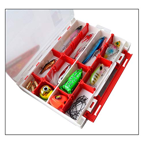 Multifunction Tackle Storage Box Multifunctional Bait Box Fishing Gear Parts Box Accessory Box Fishing Tackle Hook Box Storage Box Plastic Bait Box Double-layer Fishing Tool Box Multi-frame Excellent
