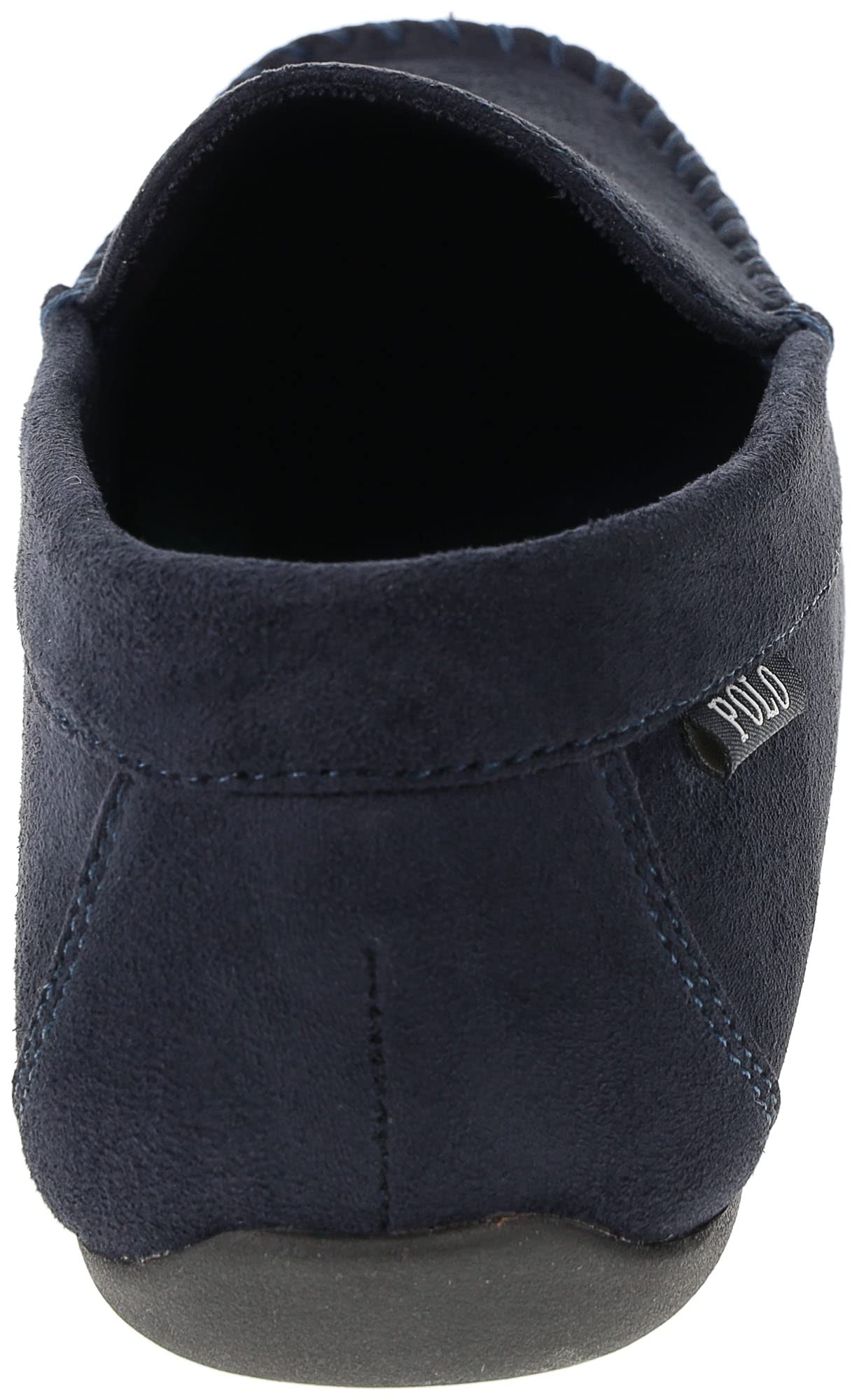 Ralph Lauren Mens' POLO Slipper, Declan Plaid Moccasin House Shoe, Navy, Size 9