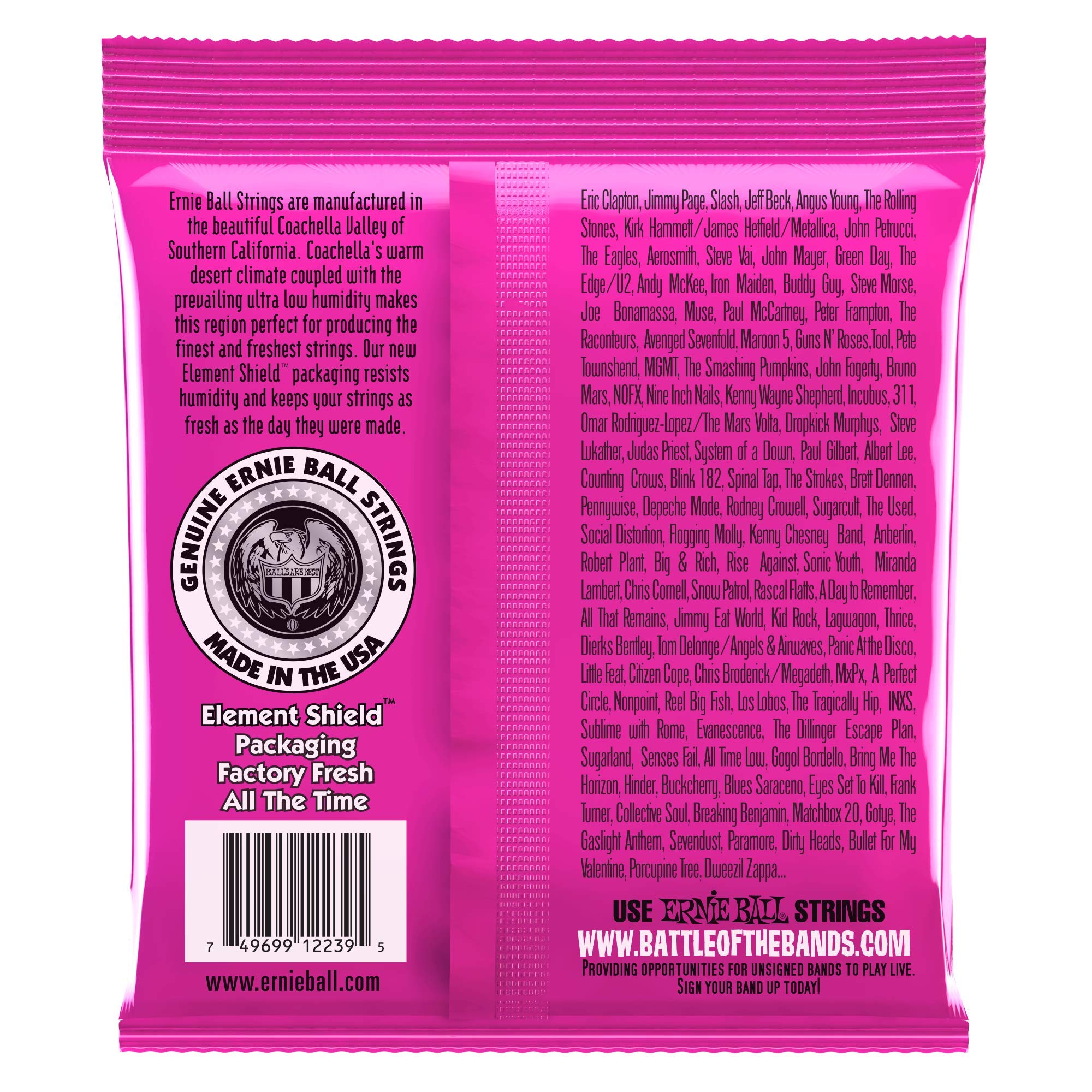 LOT OF 4 - Ernie Ball RPS Super Slinky Electric Guitar Strings, 9-42, P02239